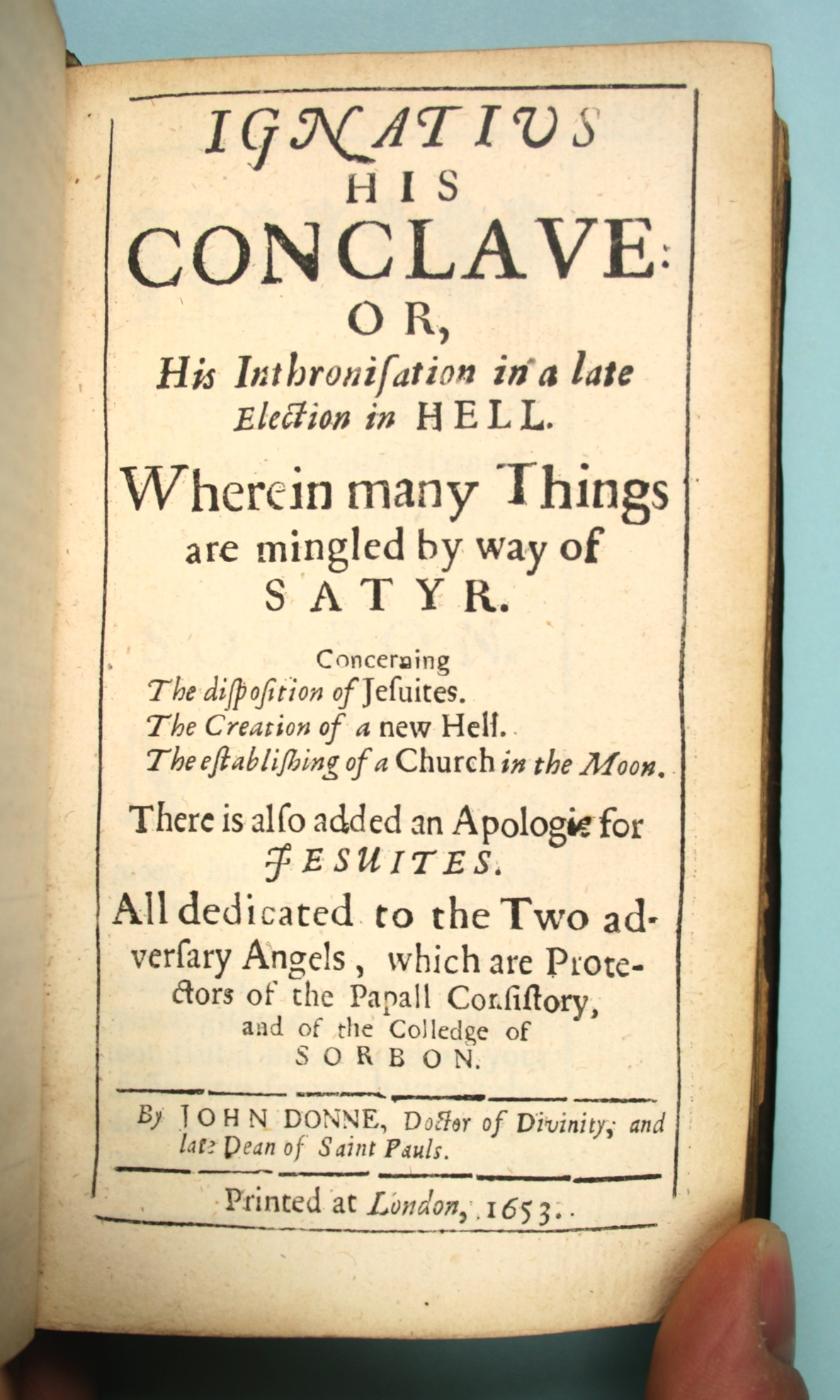 Ignatius his conclave. John Donne – jamesgray2